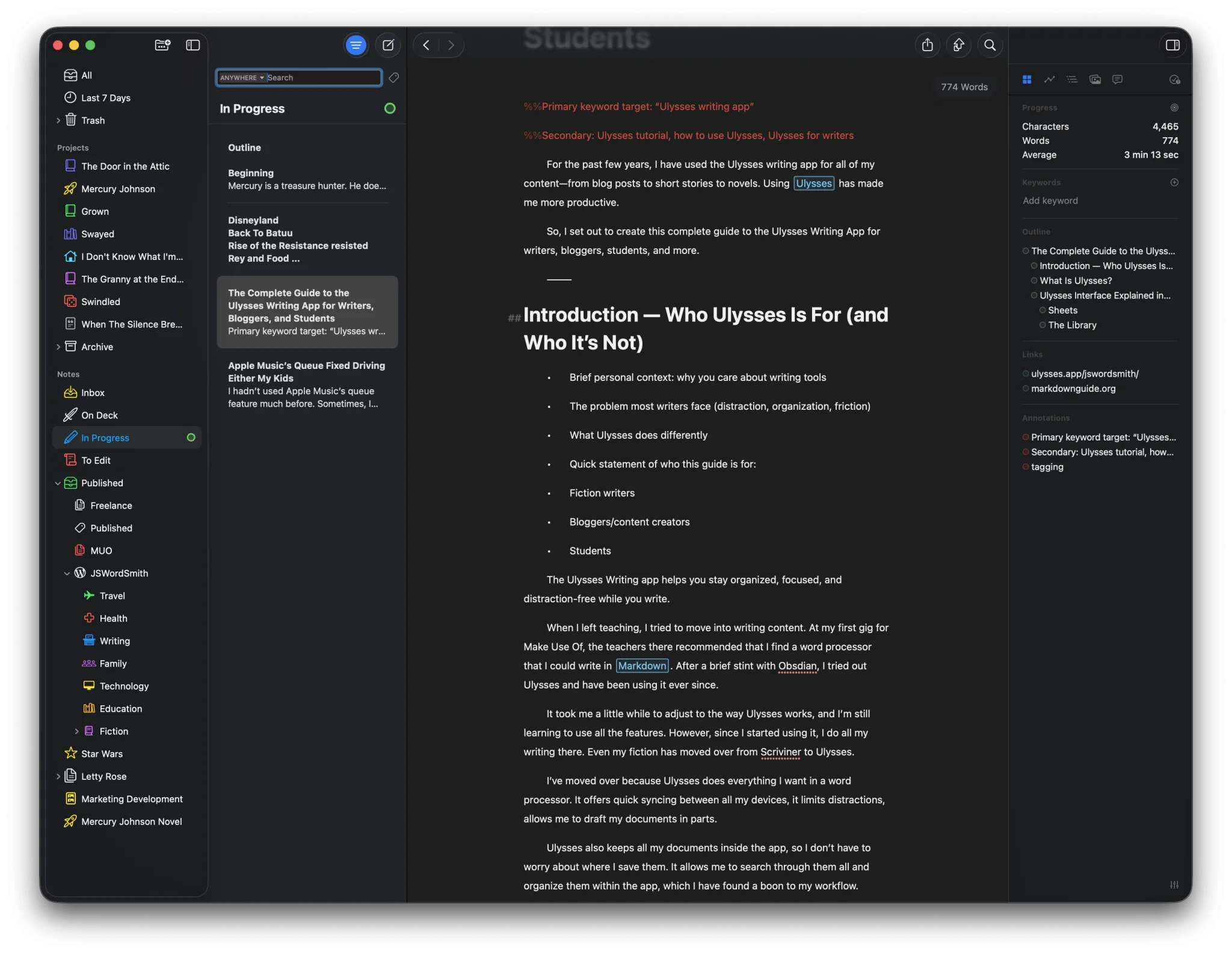 Ulysses Writing App: The Complete Guide (2026)